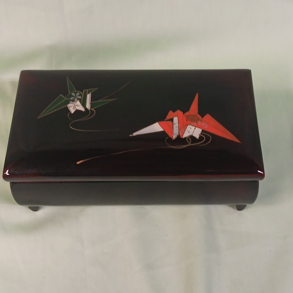Other | Vtg Japanese Paper Crane Jewelry Box | Poshmark